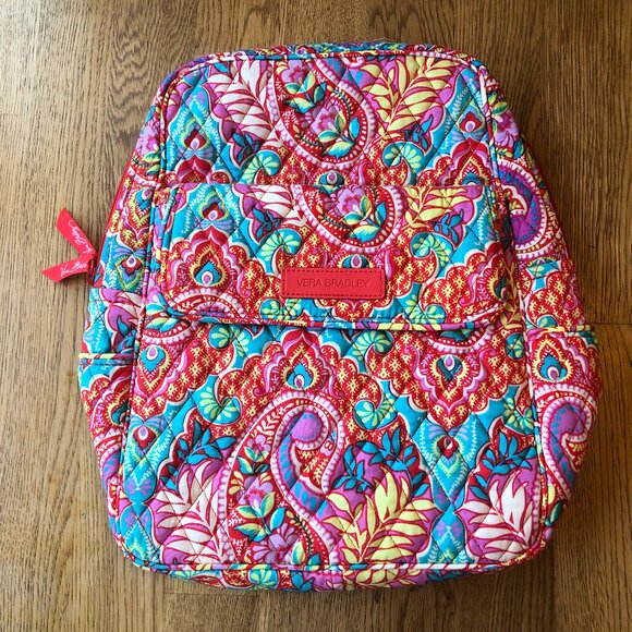 Vera Bradley | Bags | Vera Bradley Quilted Mini Backpack Paisley In ...